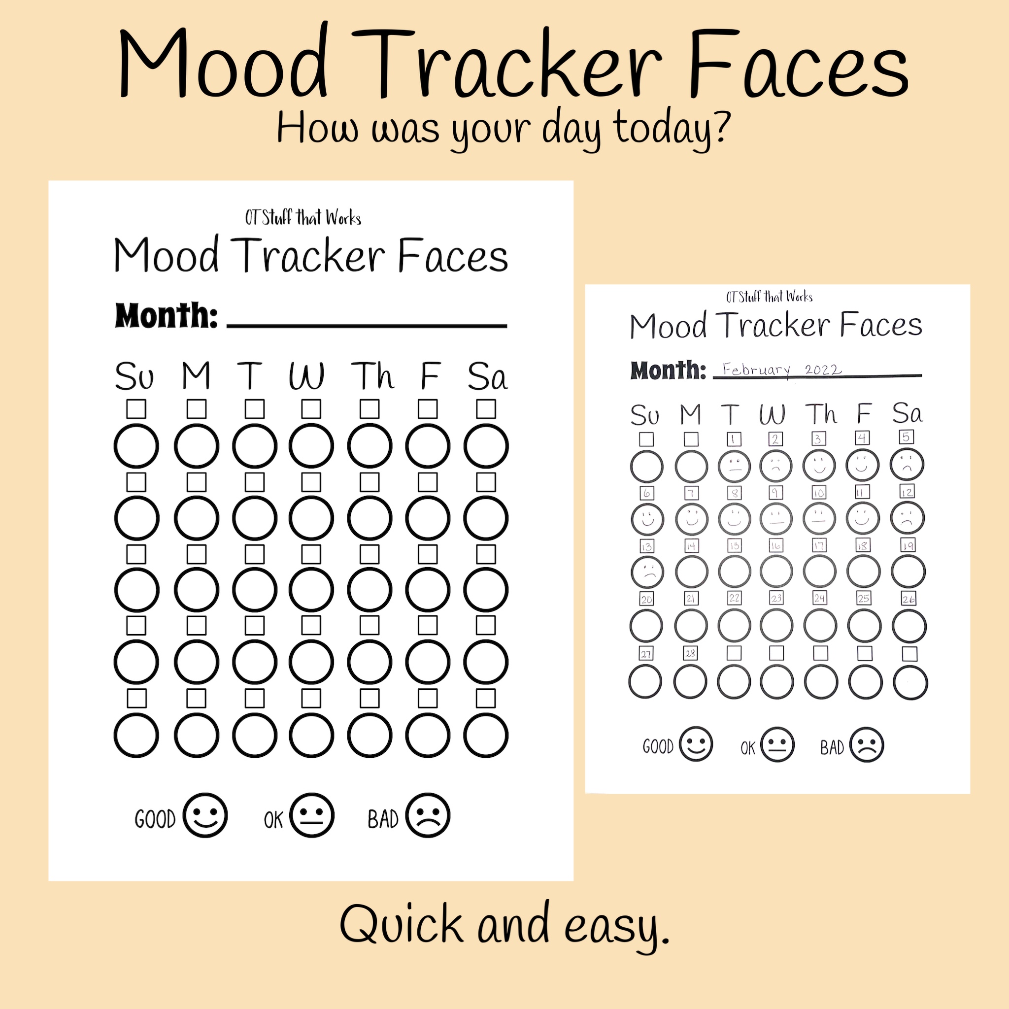 Mood Tracker Faces - Classful