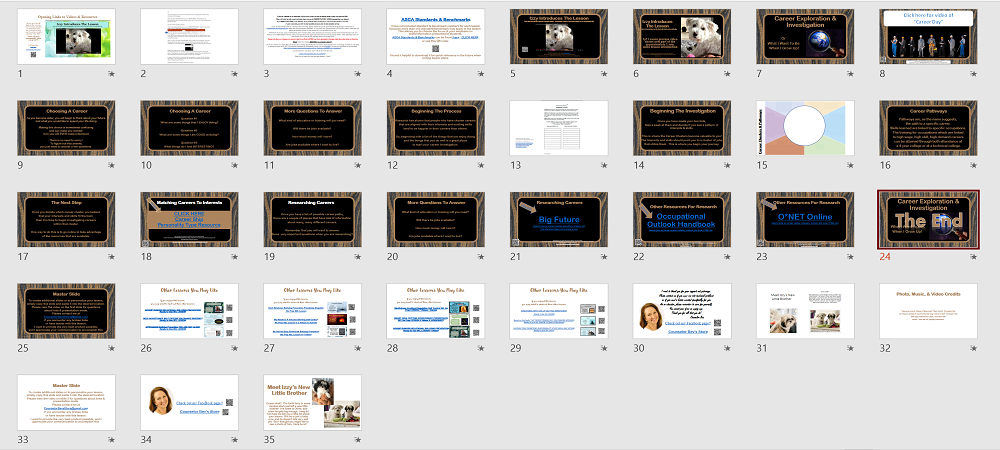 Career Cluster Investigation No Prep SEL Lesson & 4 research links w ...