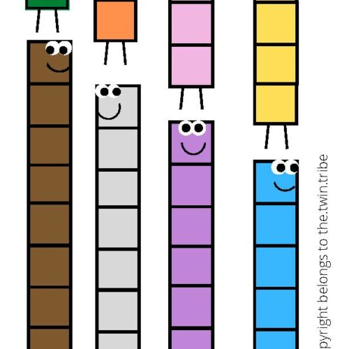 Math Blocks 1-10 (basic and characters) - Classful