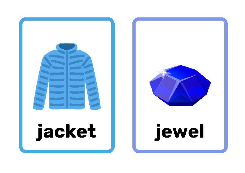 J Printable Articulation Picture Cards- Initial Medial Final Word ...