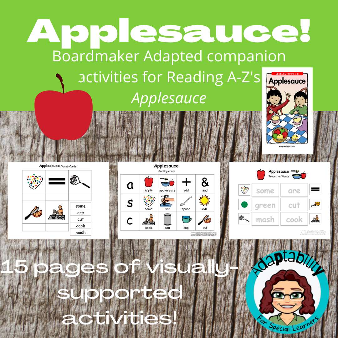 Apple Tree Pack- Boardmaker adapted activities for special needs ...