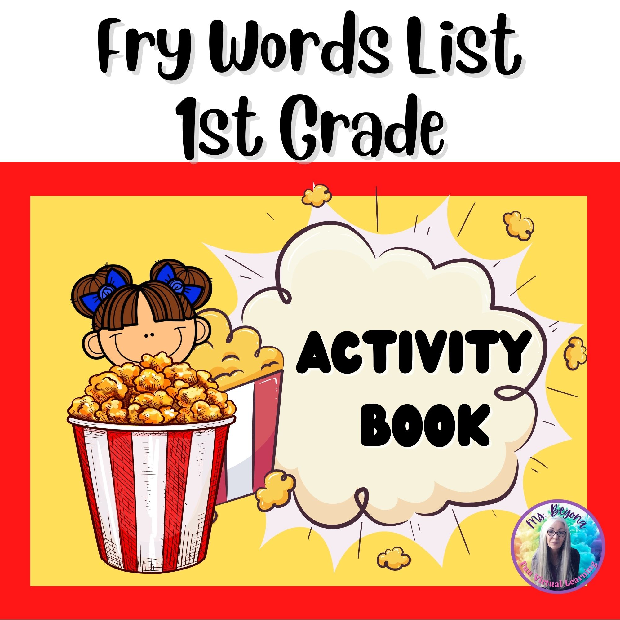 Fry Sight Words Activity Book For 1st Grade Classful