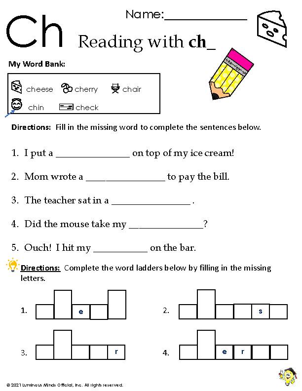 Reading With Ch Digraph Reading Practice With Ch Classful