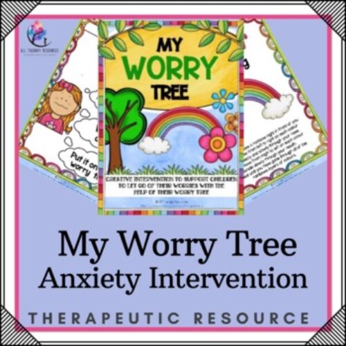 My Worry Tree - Managing Anxiety Counseling Activity CBT Lesson - Classful