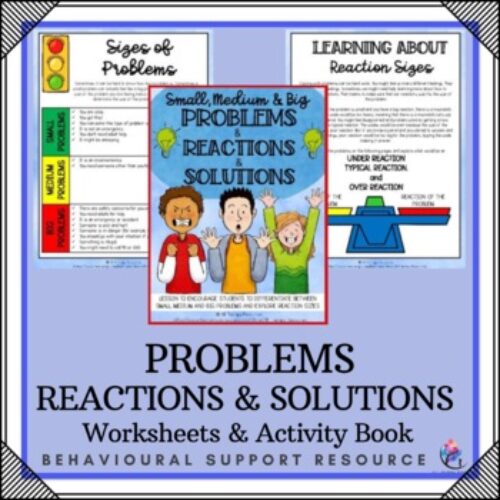Size Of The Problem Activities Worksheets Reactions Problem Classful