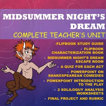 Midsummer Night's Dream Bundle- Complete Teaching Unit - Classful