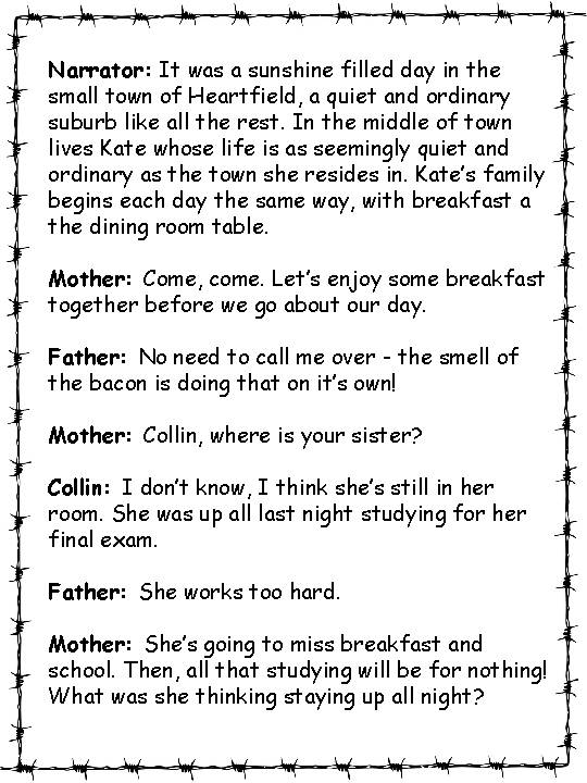 Stressed Out - A Short School Play for Drama Club or Reader's Theater ...