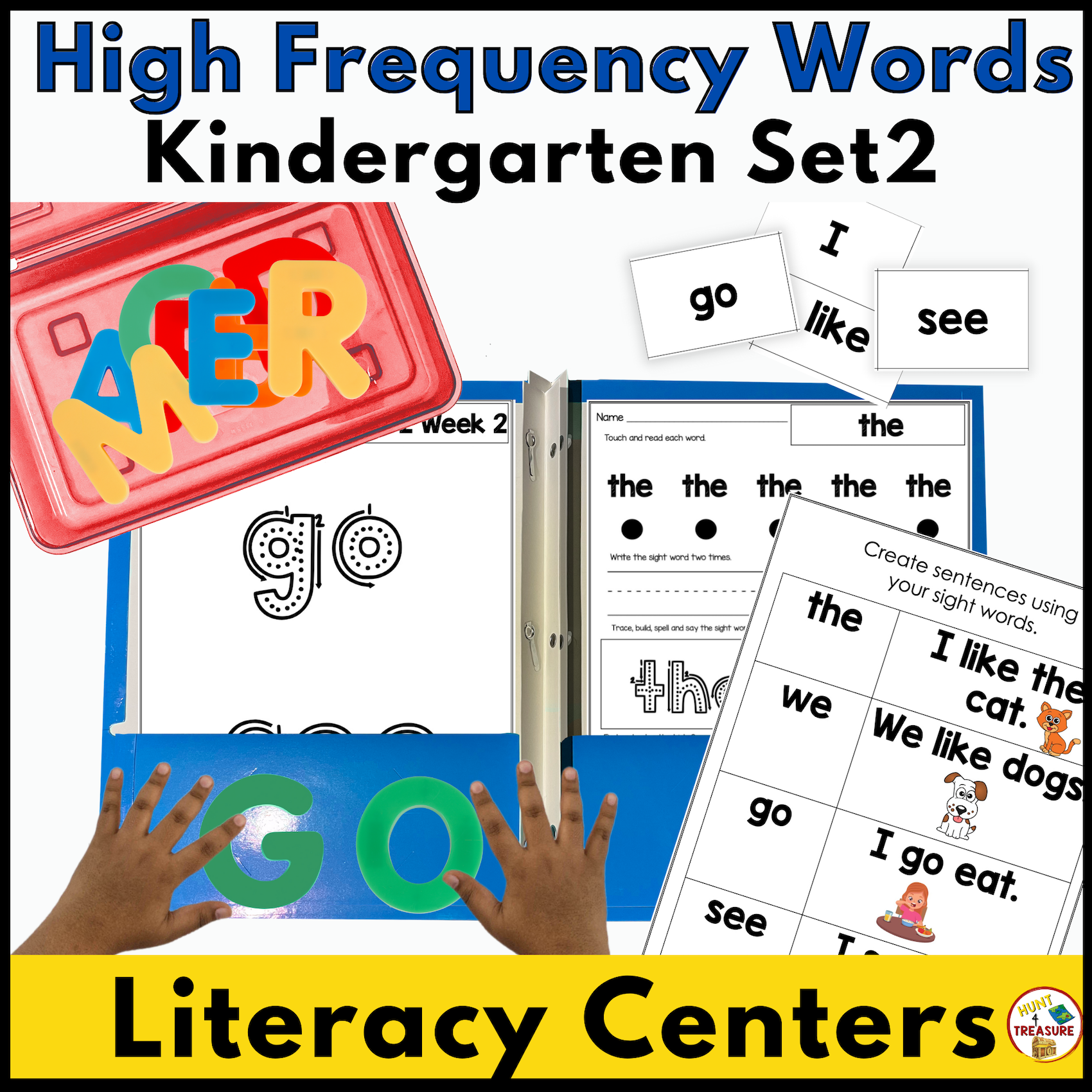 Benchmark Advance High Frequency Word Activities | Kindergarten Unit 2 ...