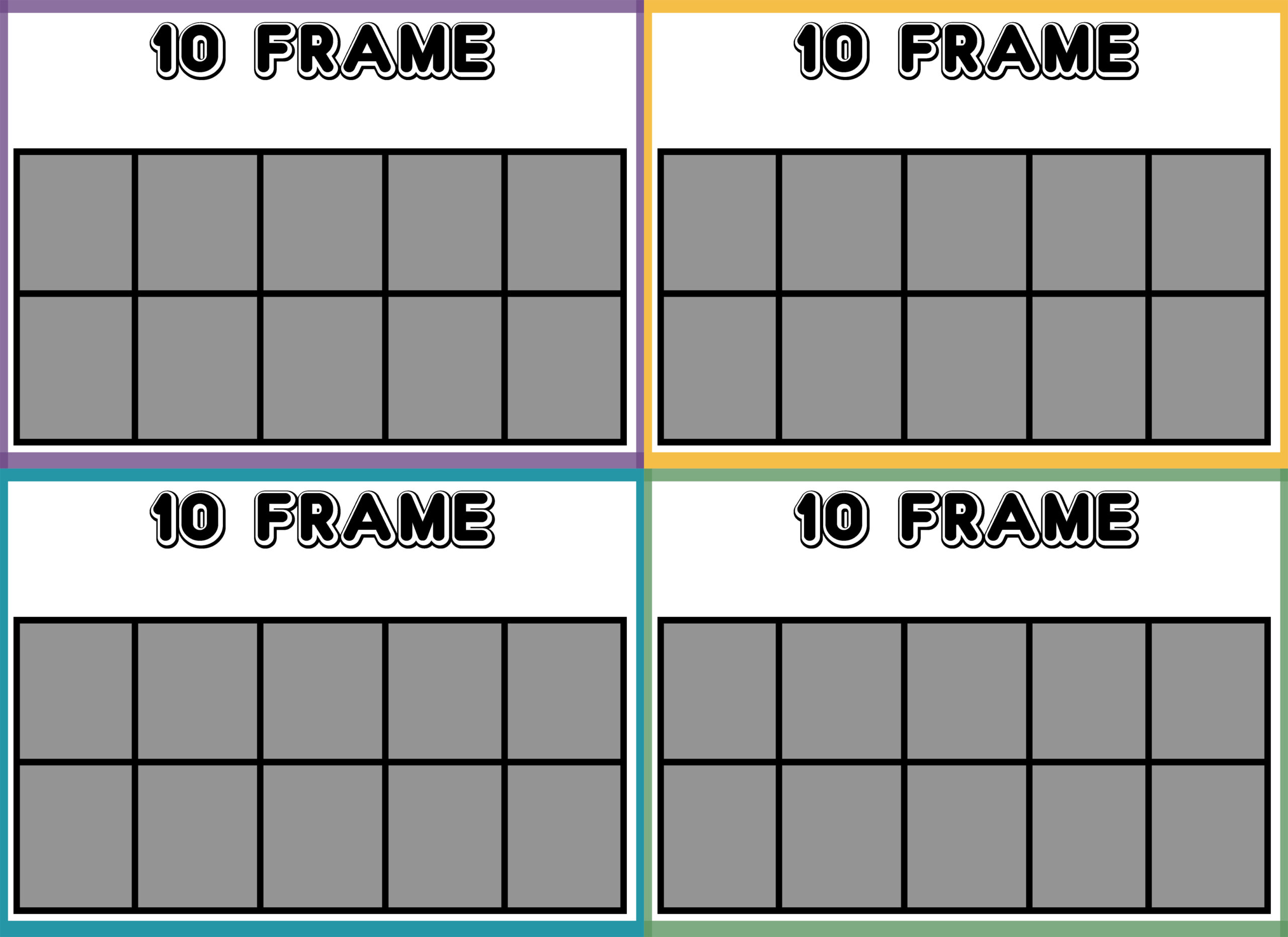 10 Frame Mini Math Boxes Full Page Classful 10 Frame Mini Math Boxes Full Page Classful