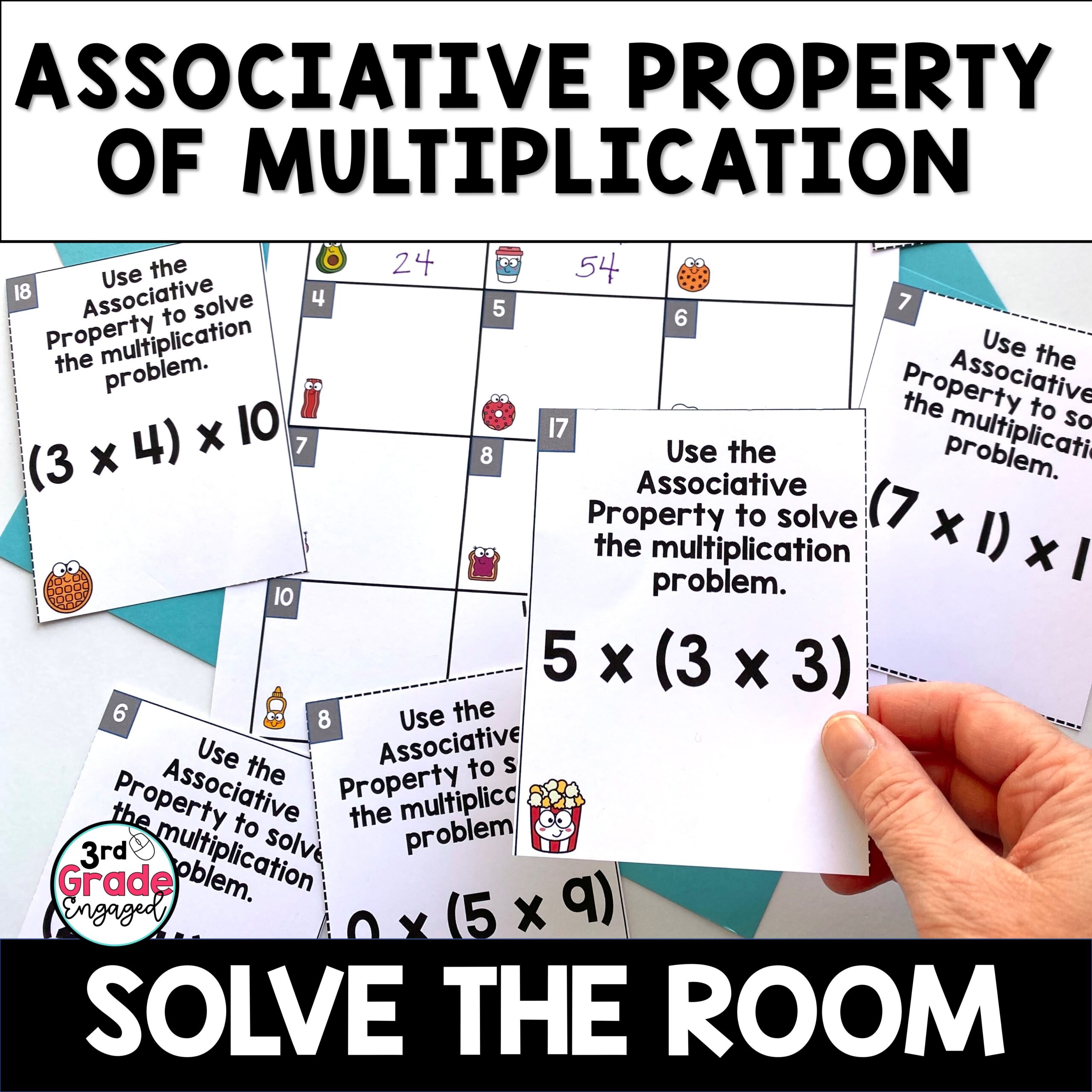 Associative Property Of Multiplication Solve The Room Math Activity