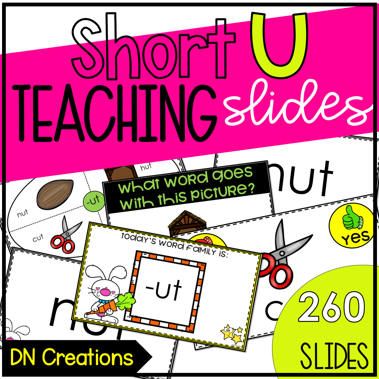 Phonics Teaching Power Point slides | Short Vowel U Lesson Plans l CVC ...