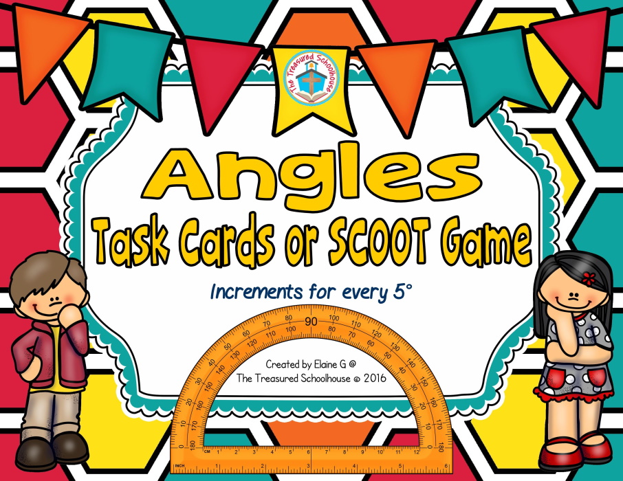 Angles Task Cards or SCOOT Game - Classful