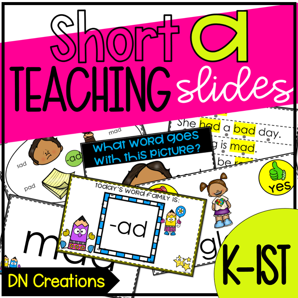 Phonics Teaching Power Point slides | Short Vowel A Lesson Plans l CVC ...