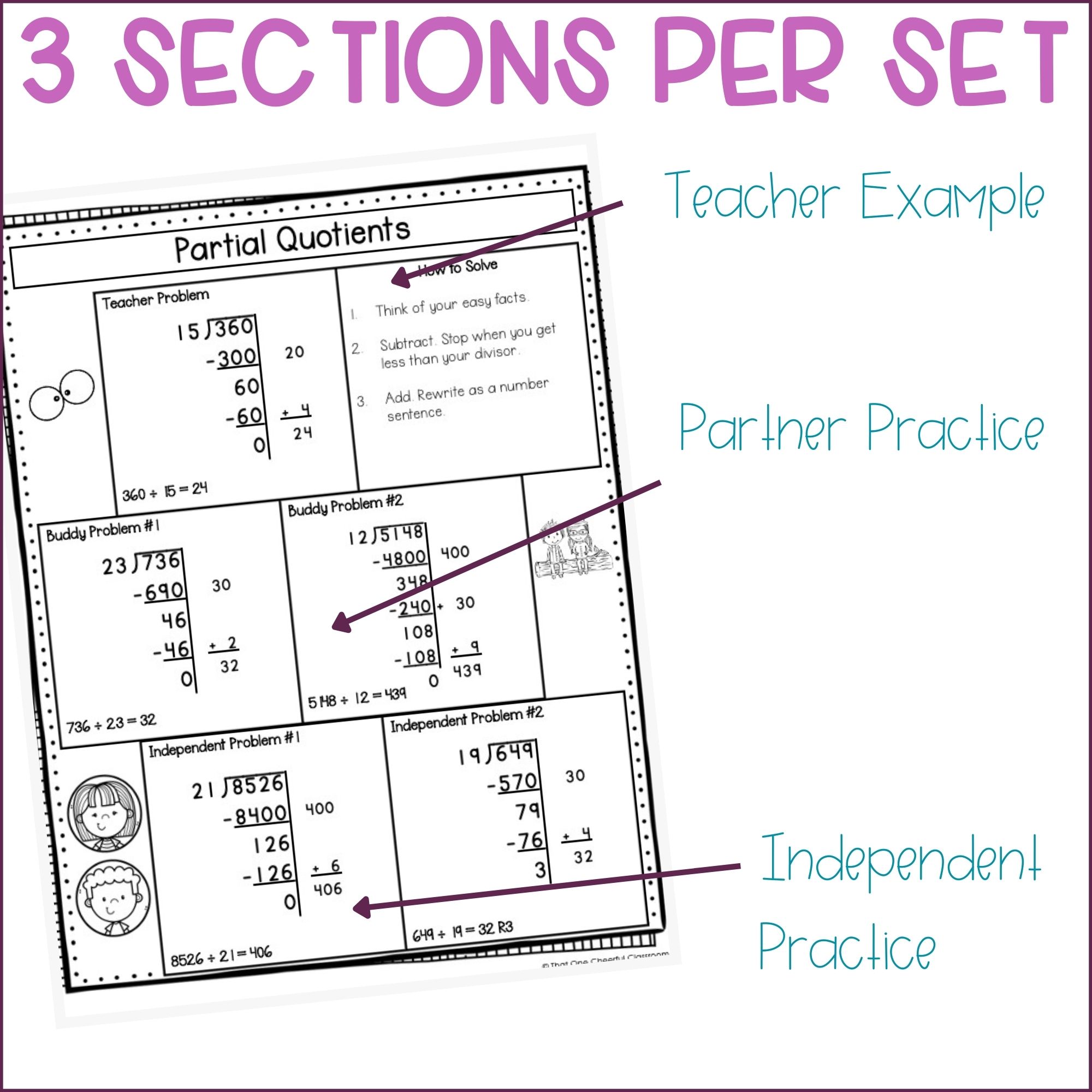 5th Grade Division, Estimating Quotients and Remainders Guided Math ...