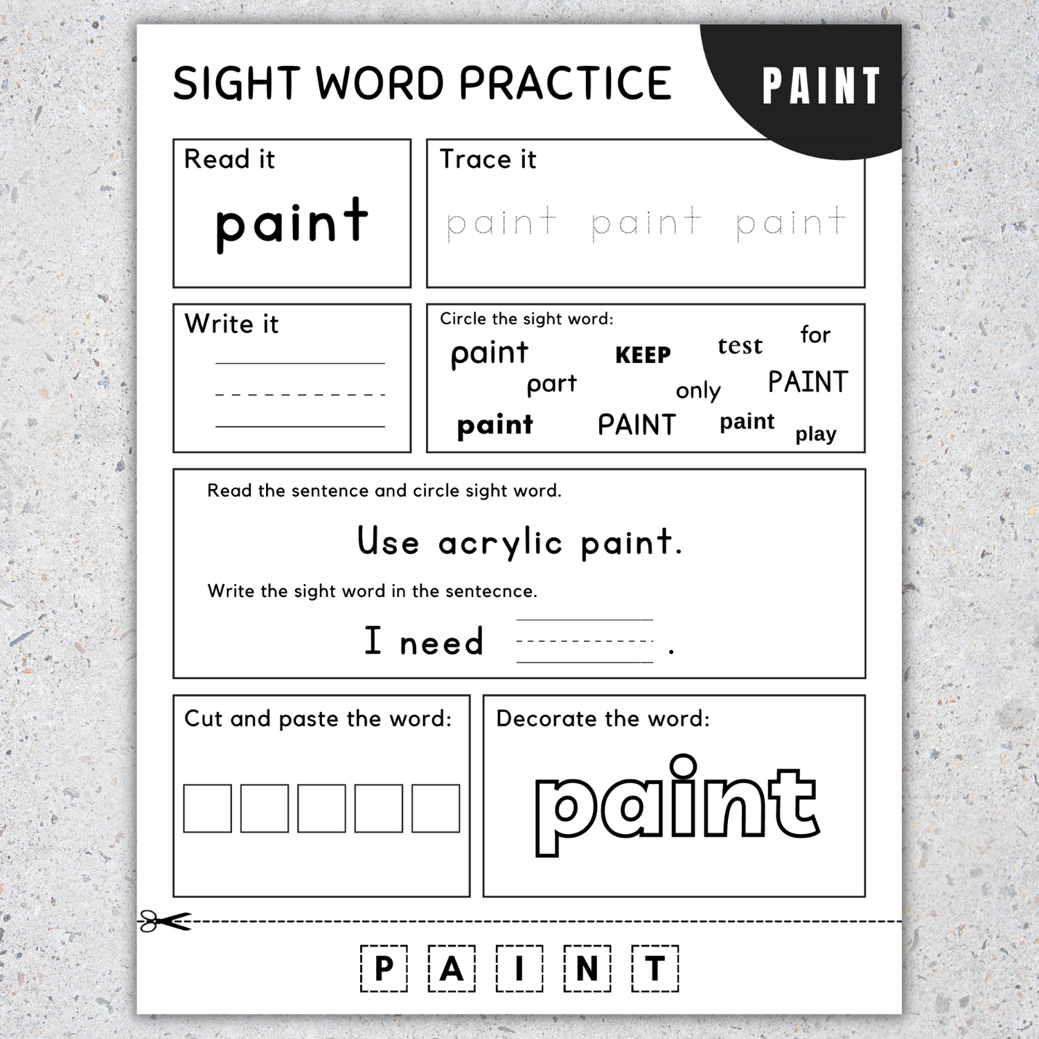 6th 100 Fry Sight Words Fry s Sixth 100 Sight Words Worksheets SET 1