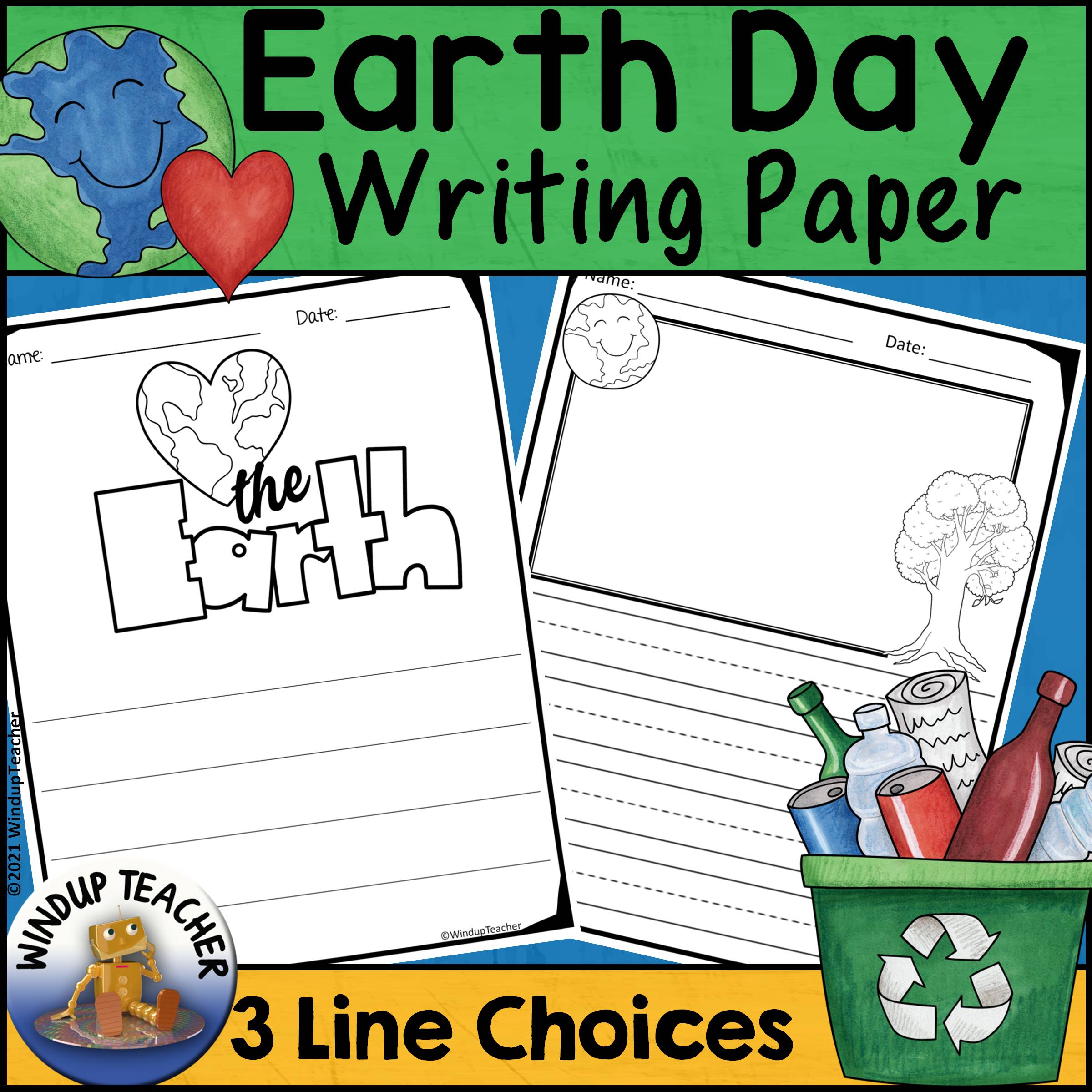 Earth Day Writing Papers - Classful