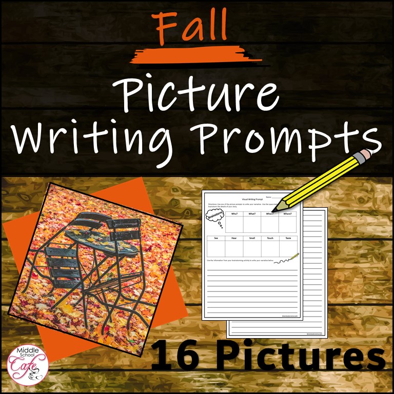 Narrative Writing Prompts Fall Picture Activity - Classful