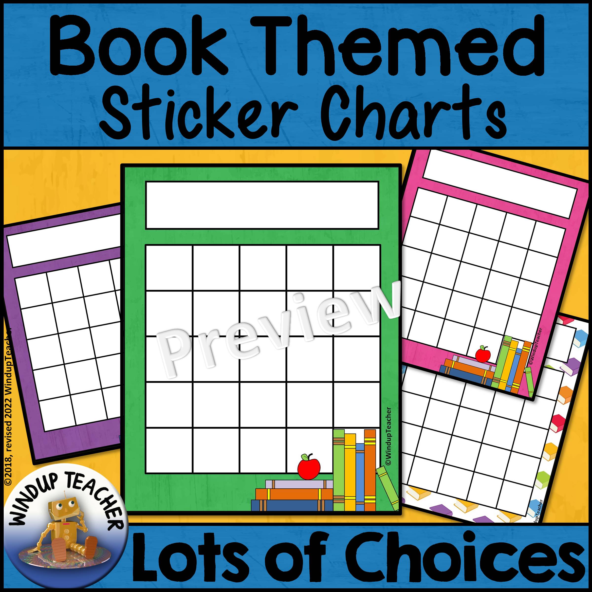 Book Sticker Charts - Classful