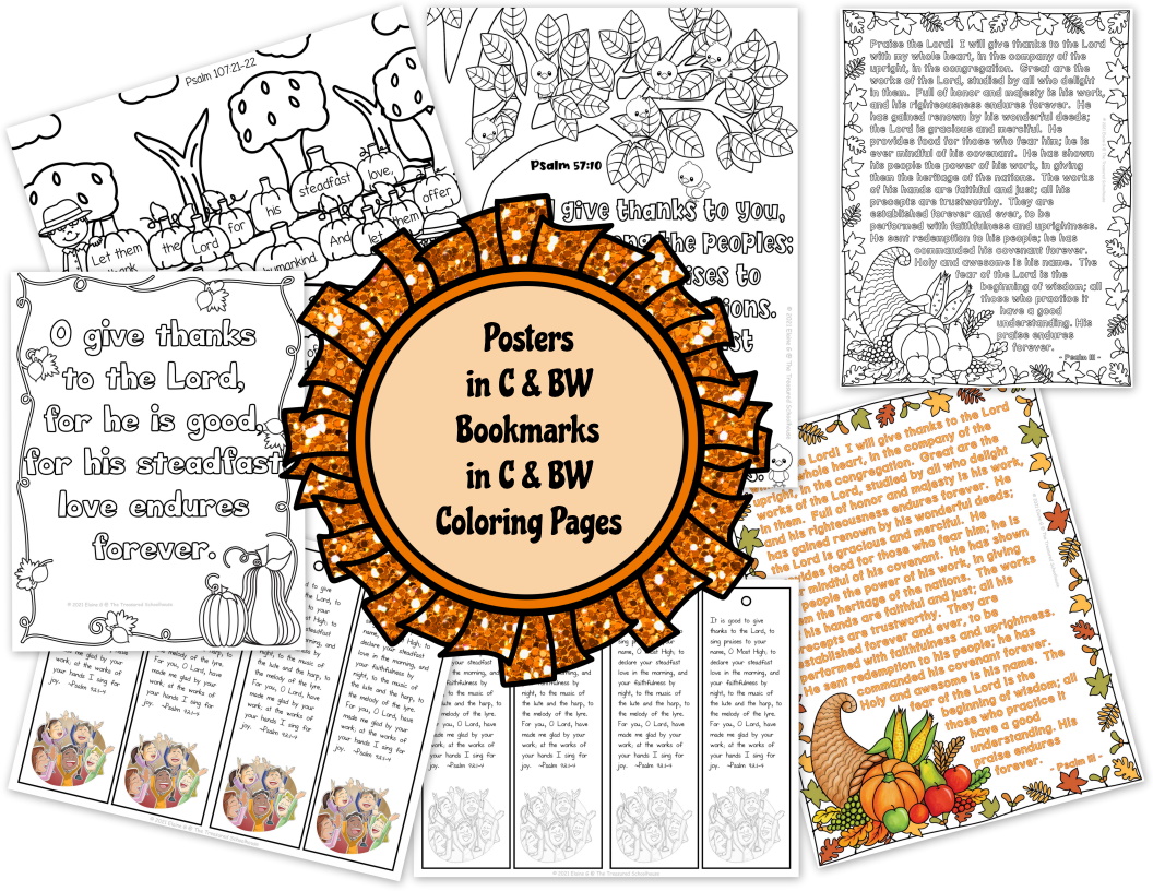 Psalms for Thanksgiving Activity Pack - Classful