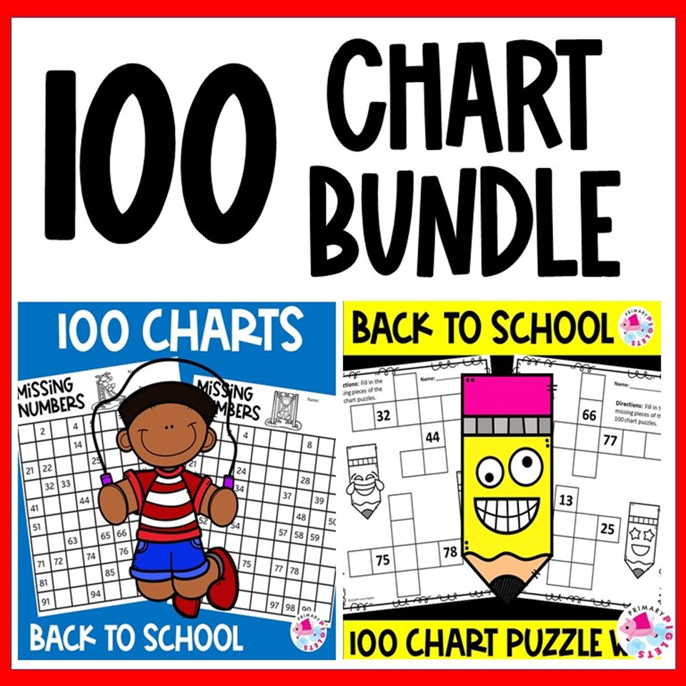 100s CHART WORKSHEETS - BLANK, FILL IN, MISSING NUMBERS - BACK TO ...