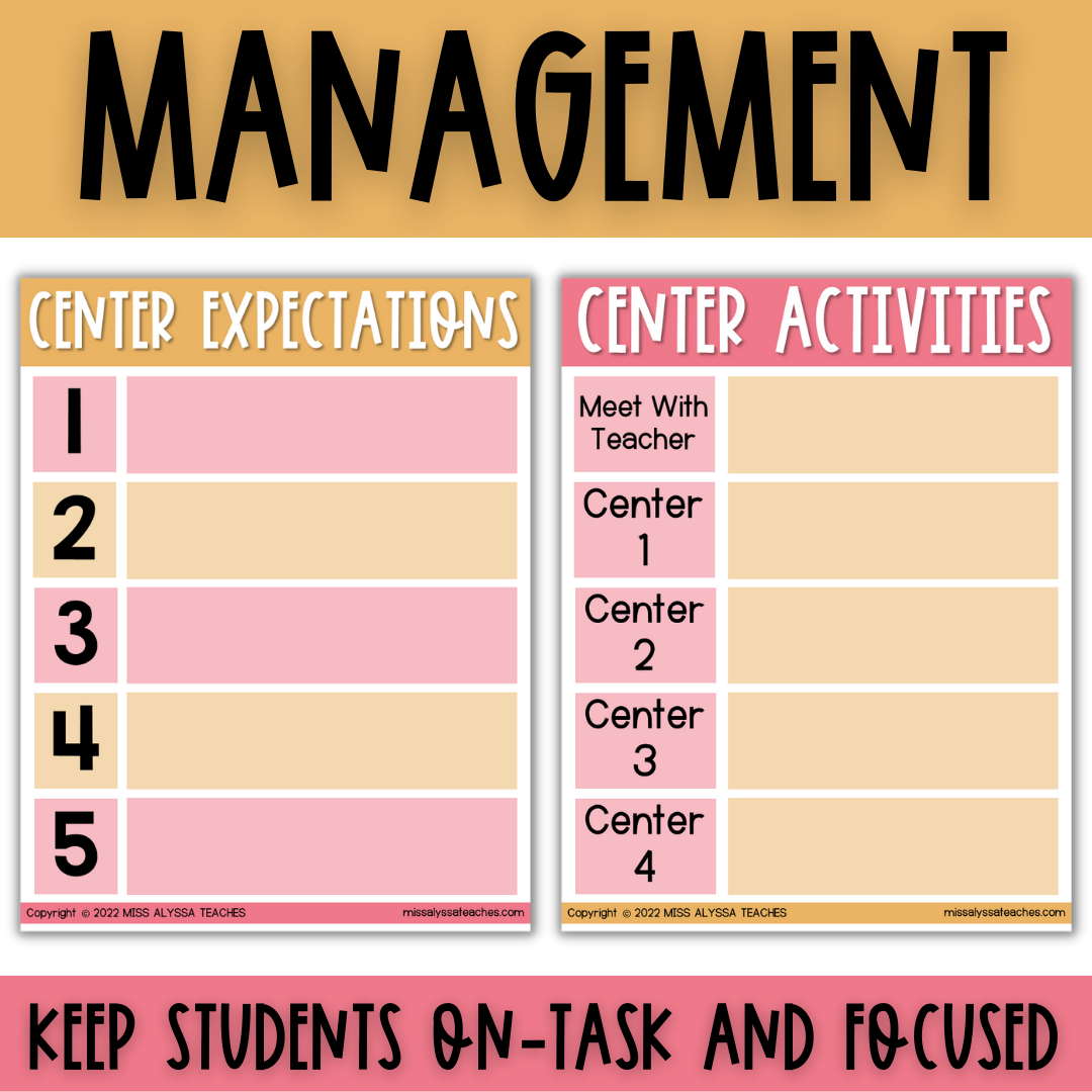 Math Centers Rotation Chart Guided Math Posters Math Centers 