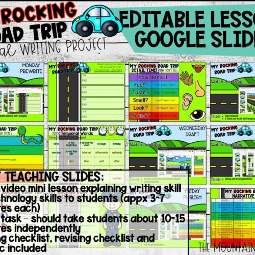 Digital Road Trip Google Slides Narrative Writing Prompt with Videos ...
