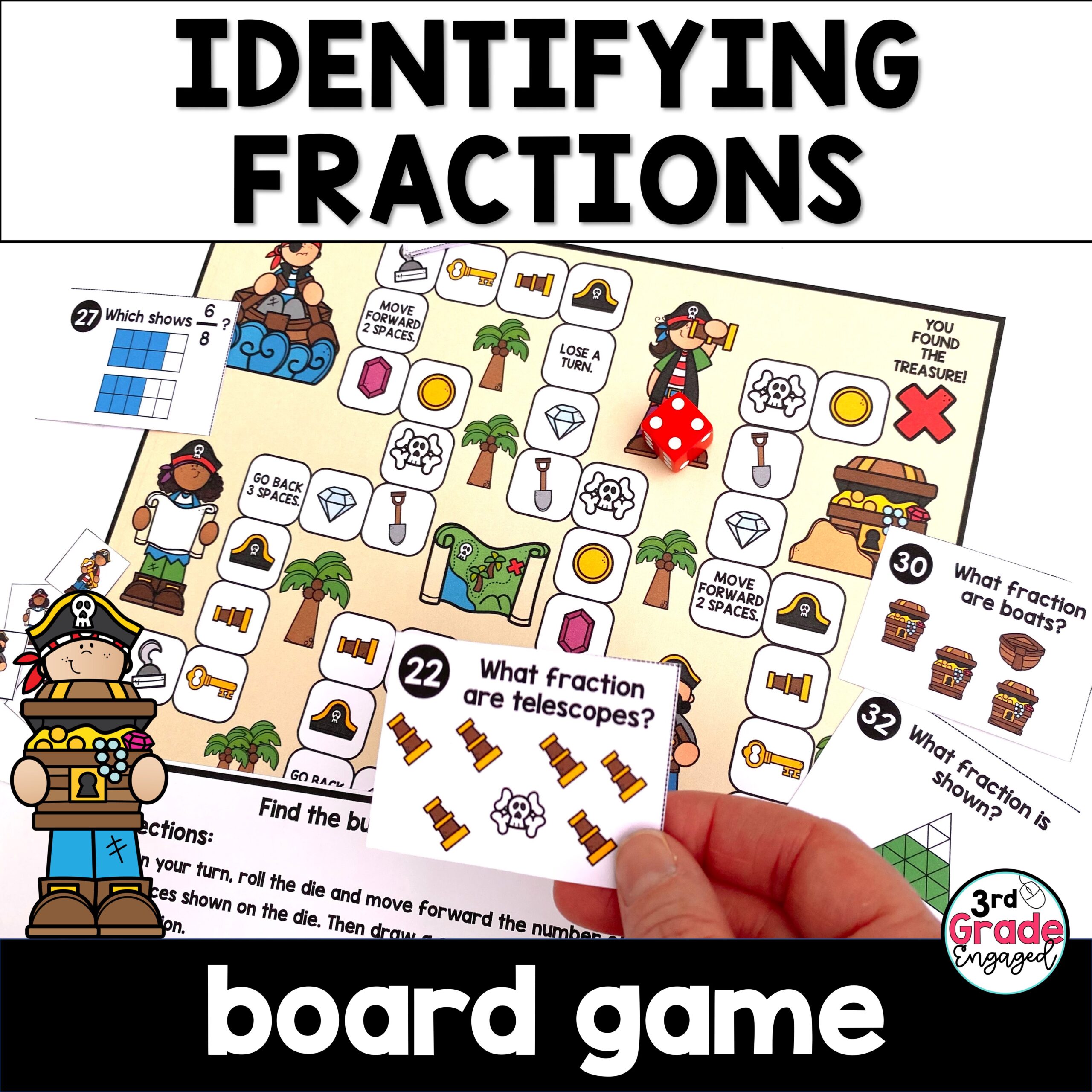 Identifying Fractions Board Game