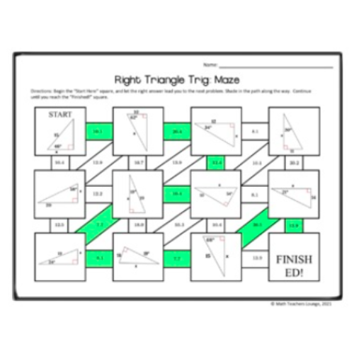 Right Triangle Trigonometry Riddle And Maze Classful right-triangle-trigonometry-riddle-and-maze-classful