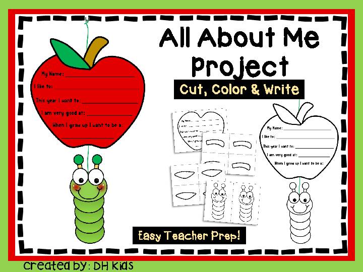 Fall Art Project - Apple Hanging Craft, Back to School Art, All About ...