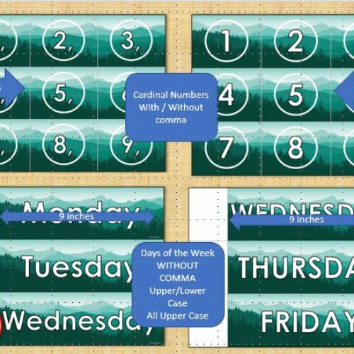 Daily Flip Calendar 2022 to 2051 Mountain Theme - Classful