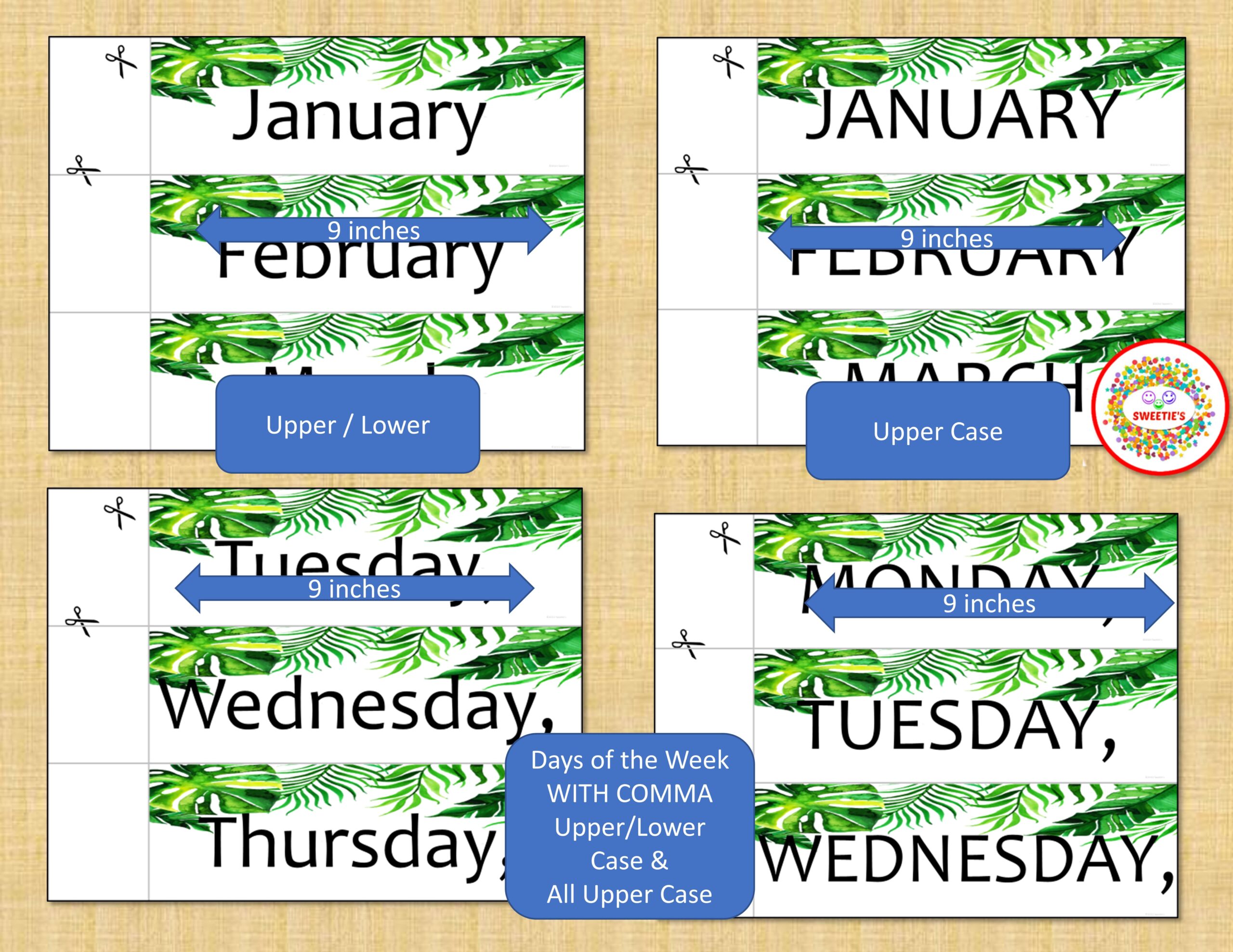 Daily Flip Calendar 2022 to 2051 Tropical Theme - Classful
