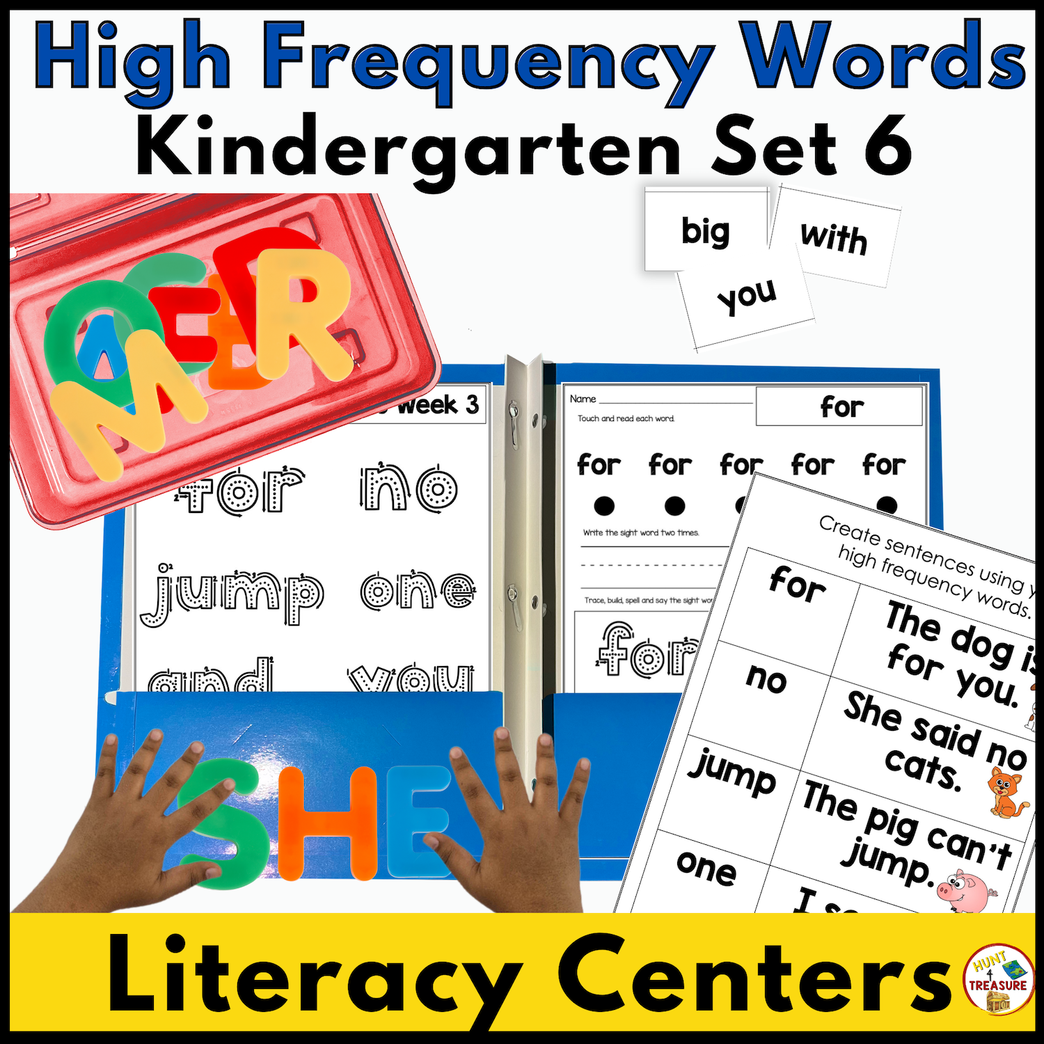 Benchmark Advance High Frequency Word Activities | Kindergarten Unit 6 ...