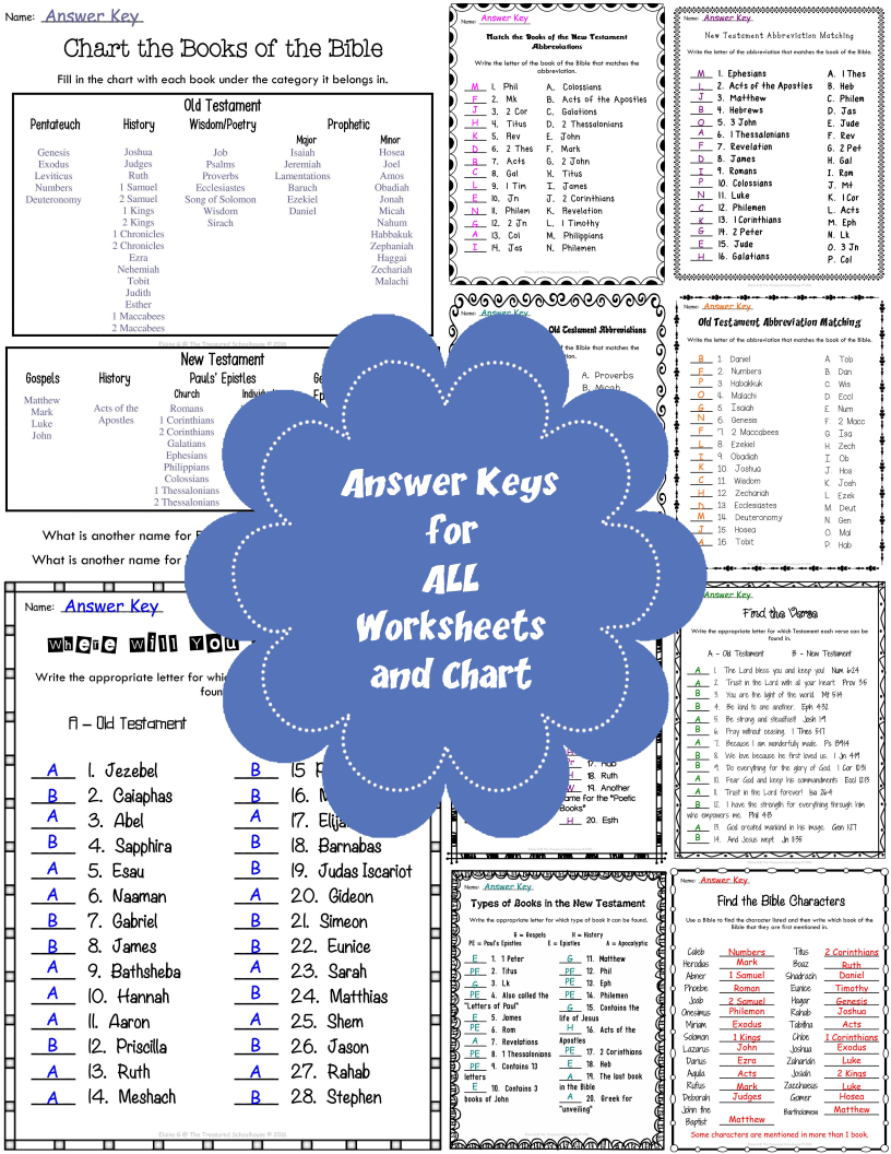 Books of the Bible Activity Pack 2 - Catholic - Classful