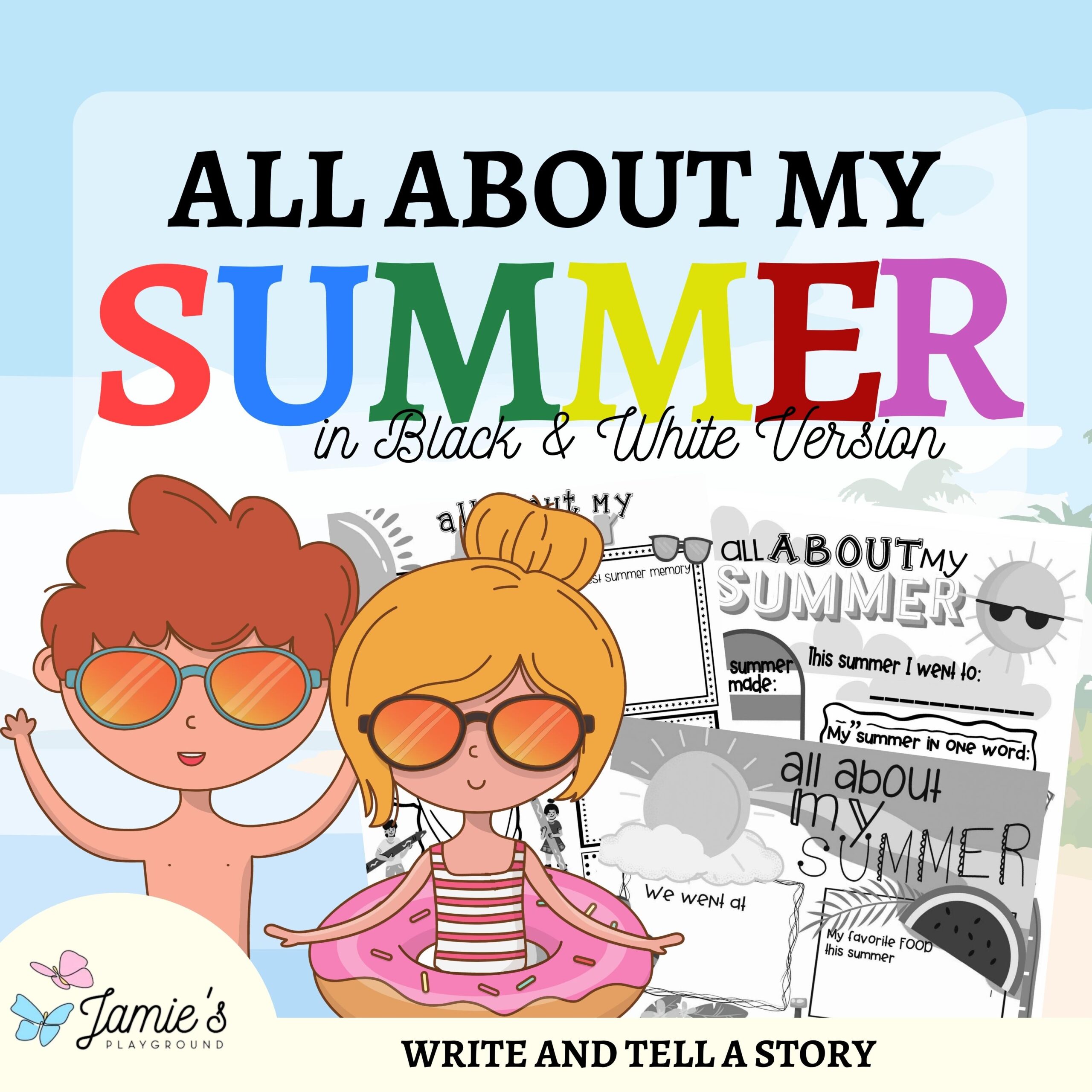 All About My Summer- Back to School Summer Writing Activities ...