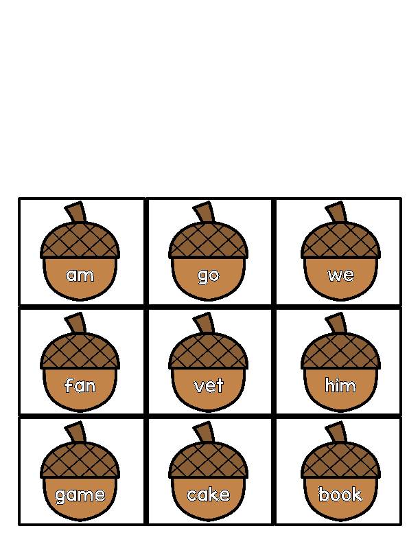 Acorn Letter, Word and Sentence Sorting Activity and Worksheets - Classful