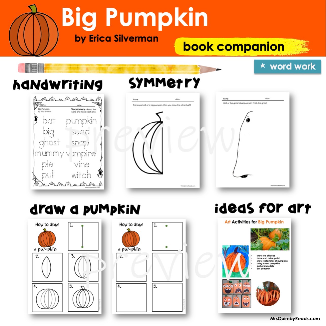 Big Pumpkin | Book Companion | Children's Literature | First Grade ...