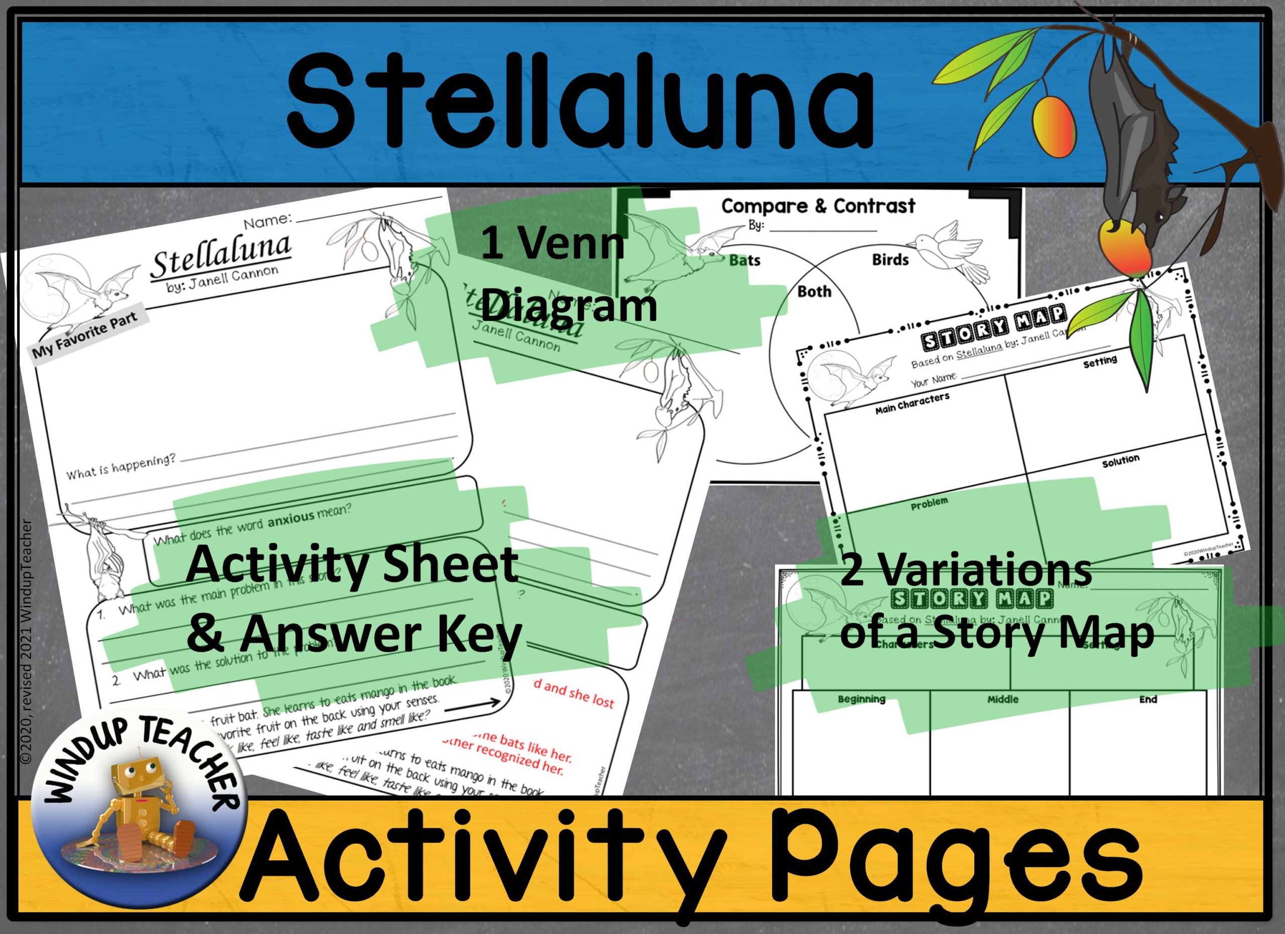 Stellaluna Activity Sheets | Print and Go! - Classful