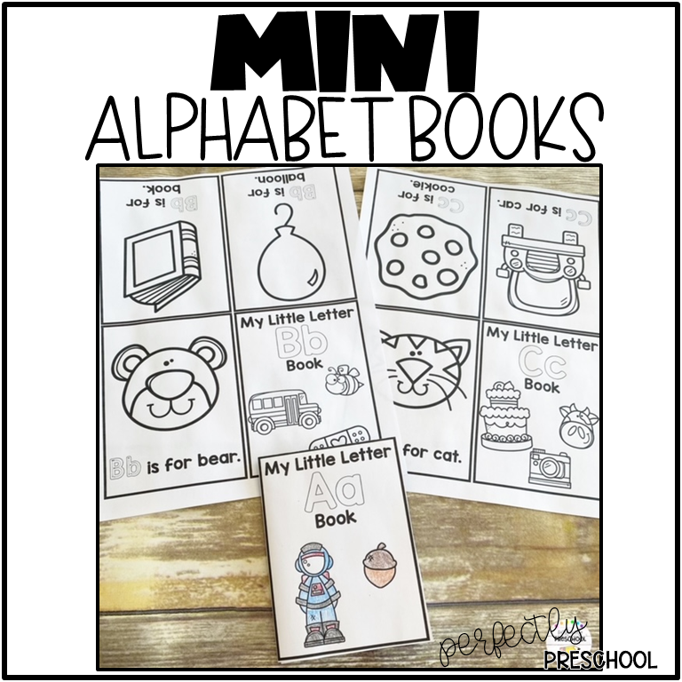 Mini Alphabet Books Foldable One Page Books for Preschool ...