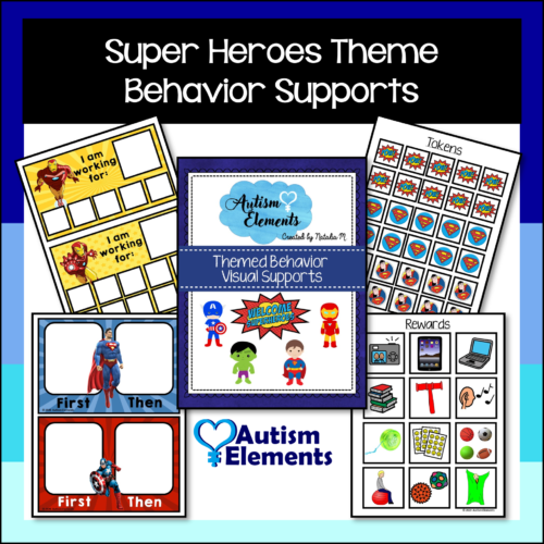 Superheroes Behavior Visual Supports-Token Boards & First/Then Boards 1 ...