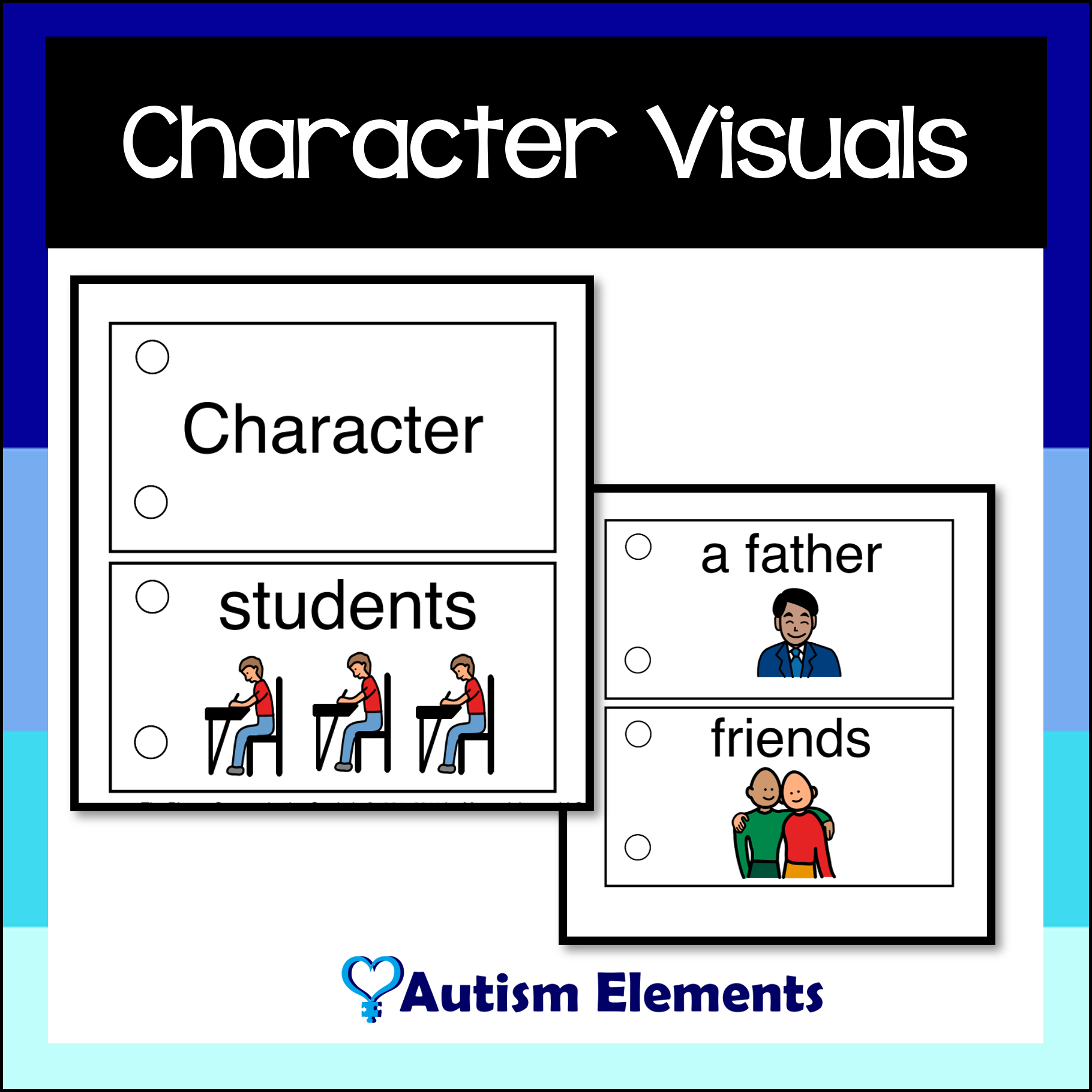 Characters- Reading Visuals- SPED & Autism Resources - Classful