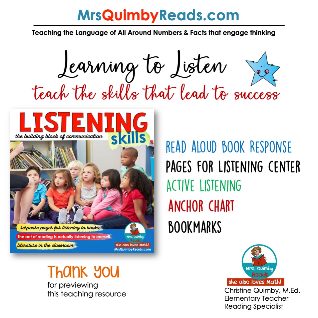 Learning to Listen | Read Aloud Response Pages | Listening Center ...