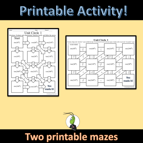 Unit Circle Maze Activity Classful unit-circle-maze-activity-classful