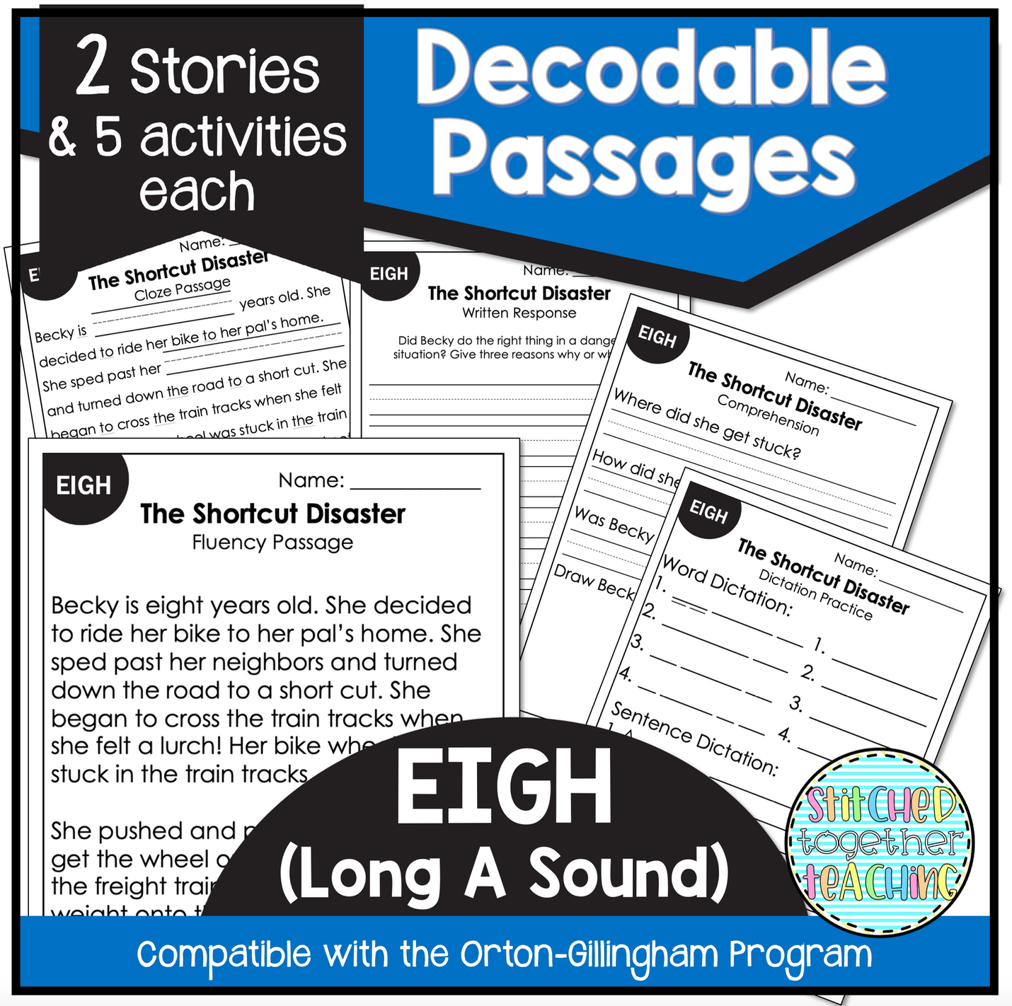 Decodable Reading Passages Diphthong EIGH Orton Gillingham Classful Decodable Reading Passages Diphthong EIGH Orton Gillingham Classful