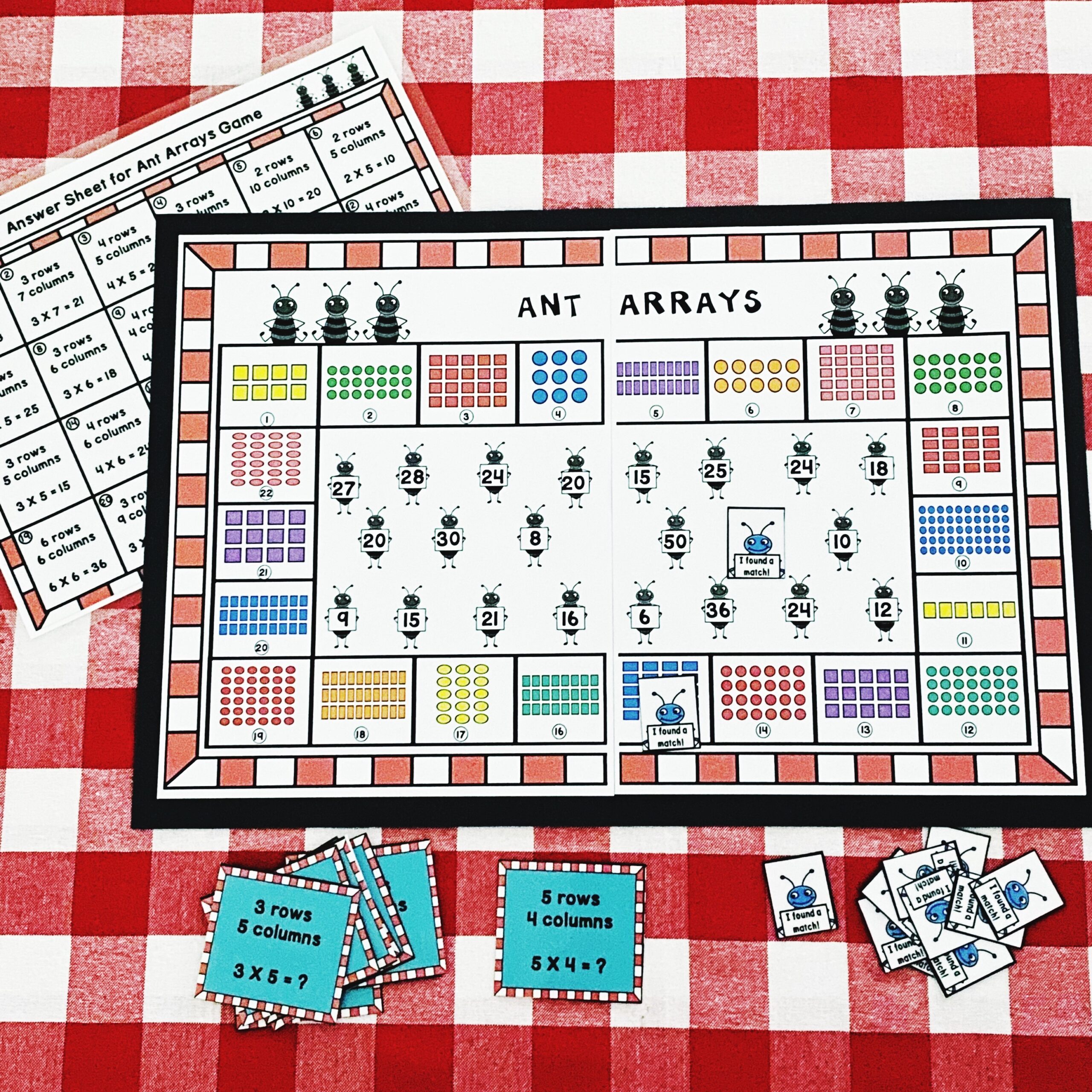 Array Games, Centers, and Worksheets - Classful