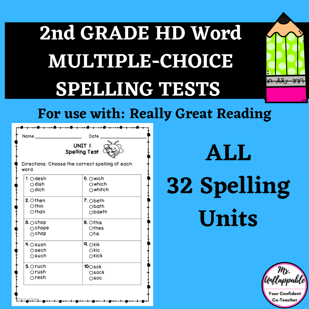 2nd Grade HD Word Multiple Choice Spelling Tests Used With Really Great 2nd Grade HD Word Multiple Choice Spelling Tests Used With Really Great