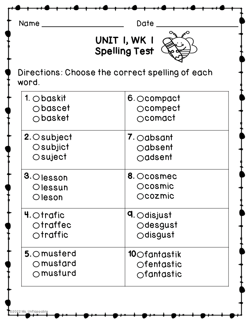2nd Grade My View Literacy Multiple Choice Spelling Tests Classful 2nd-grade-my-view-literacy-multiple-choice-spelling-tests-classful