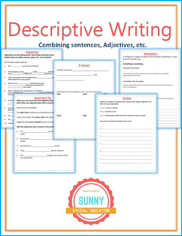 Descriptive Writing Adjectives Similes Metaphors 5 Senses Etc Descriptive Writing Adjectives Similes Metaphors 5 Senses Etc