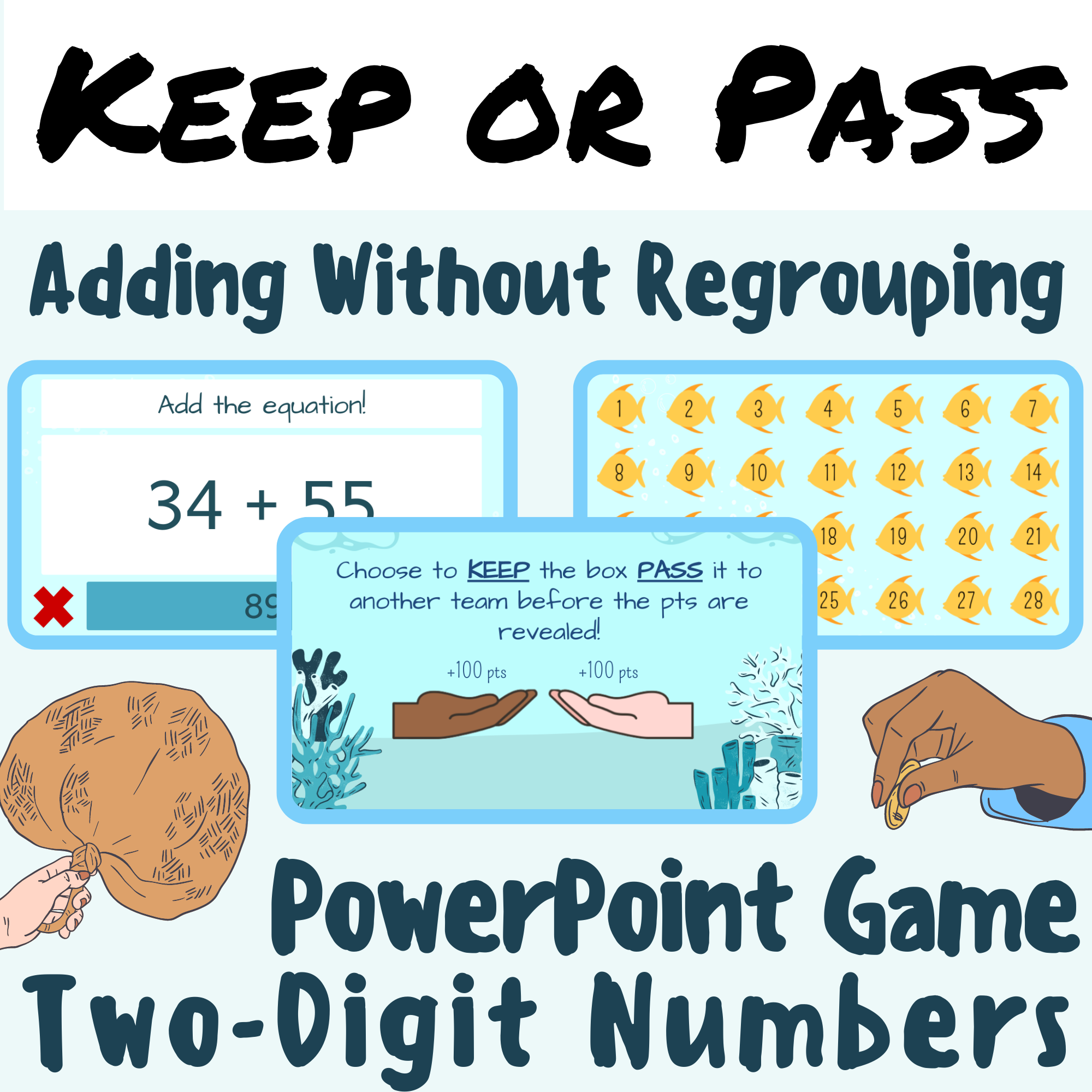 Adding Two Digit Numbers Without Regrouping Composing Keep Or Pass PPT