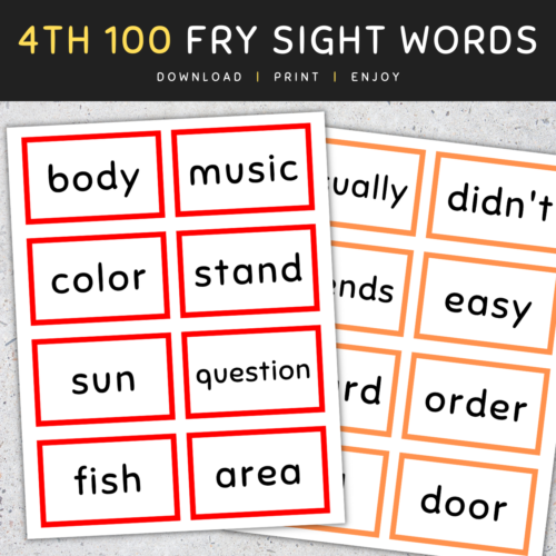 Fry Sight Words Flash Cards Fry s Fourth 100 Sight Words 301 400 Fry Sight Words Flash Cards Fry s Fourth 100 Sight Words 301 400
