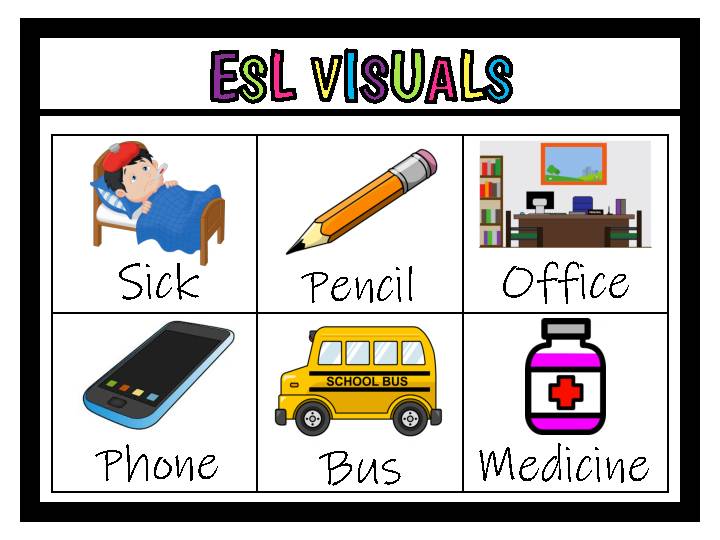 ESL Visual Communication Cards - Classful